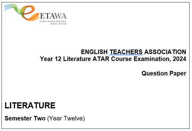 2024 English & Literature Examination Papers Semester 2 Exam Order Form ...